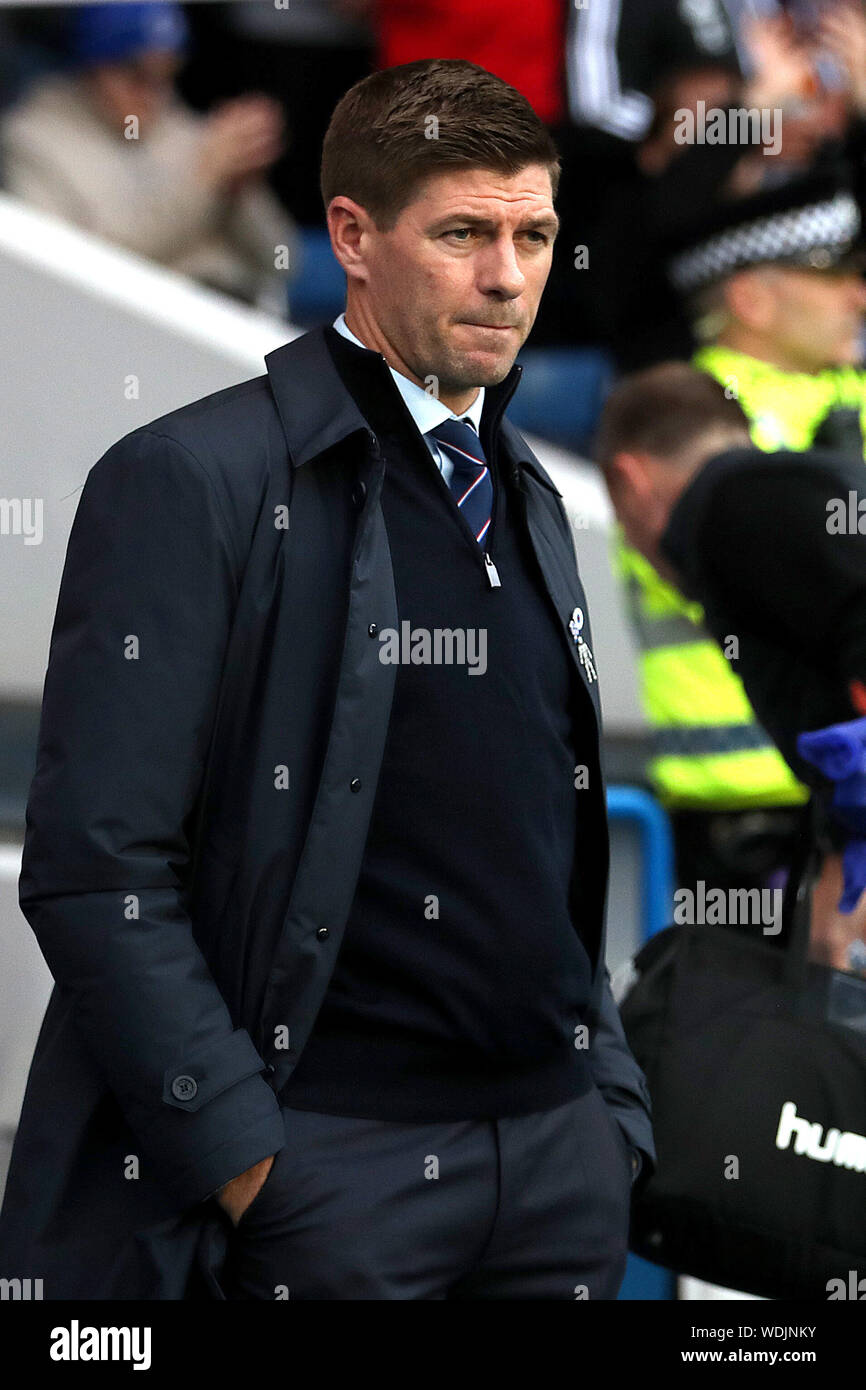 Rangers manager Steven Gerrard during the UEFA Europa League match at ...