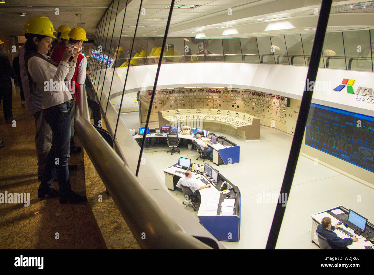 Control room, Itaipu Hydroelectric Power Plant, Foz do Iguacu, Parana ...