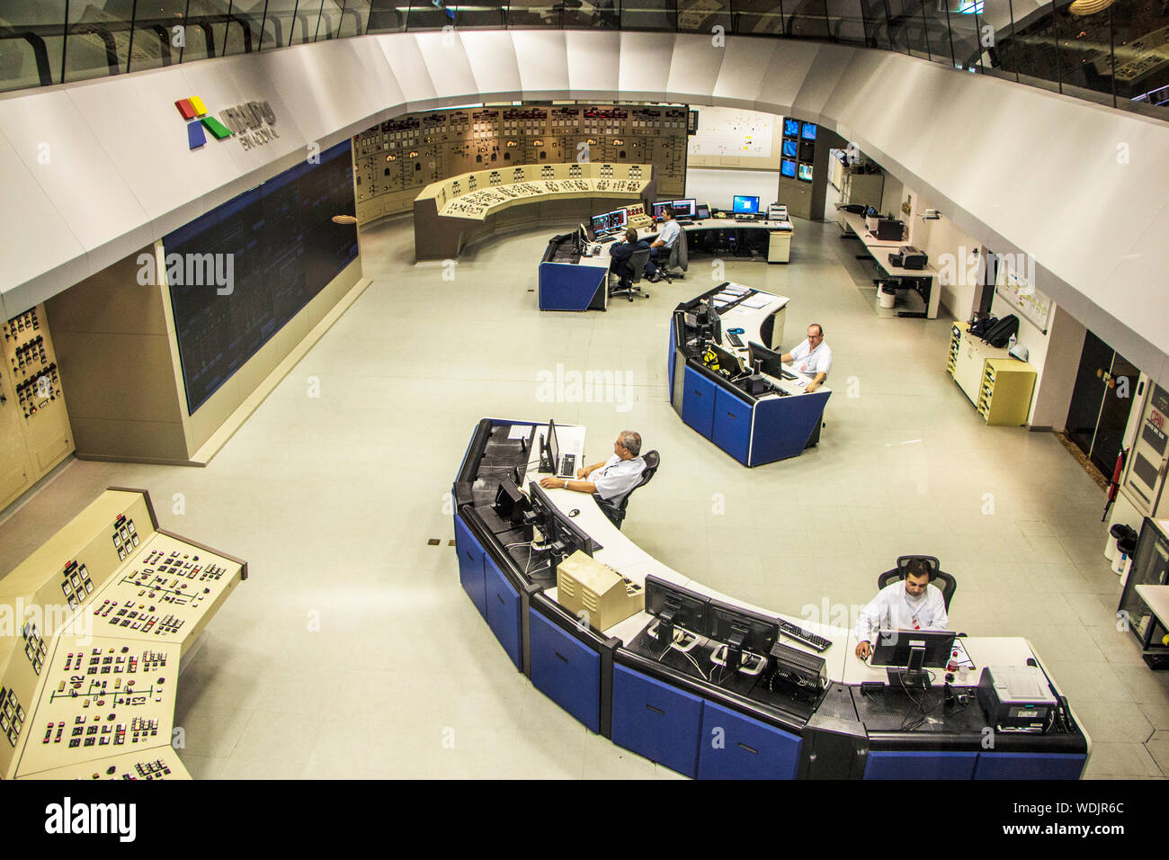 Control room, Itaipu Hydroelectric Power Plant, Foz do Iguacu, Parana ...