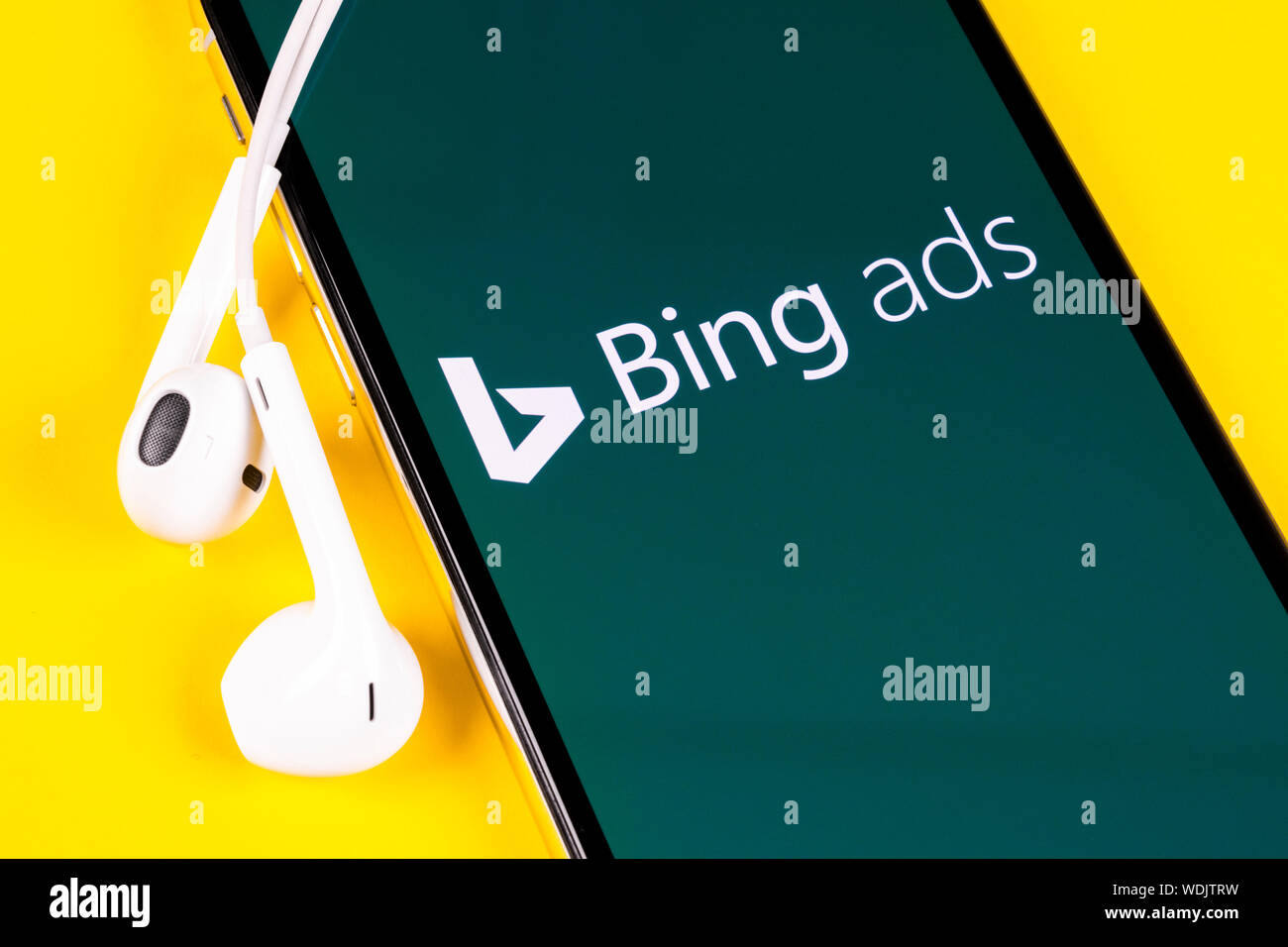 Helsinki, Finland, May 4, 2019: Bing application icon on Apple iPhone X ...