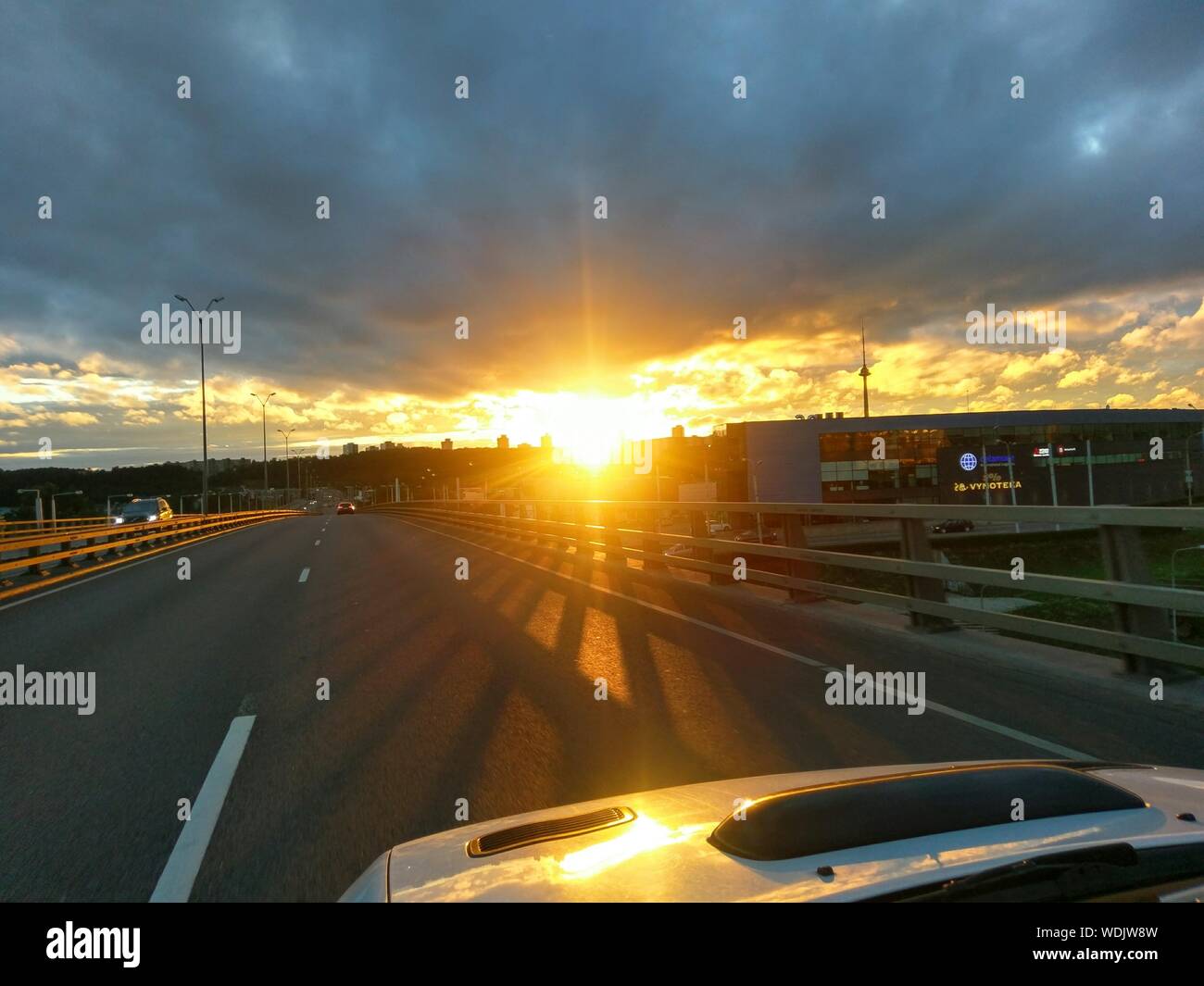 Car driving dramatic road hi-res stock photography and images - Alamy
