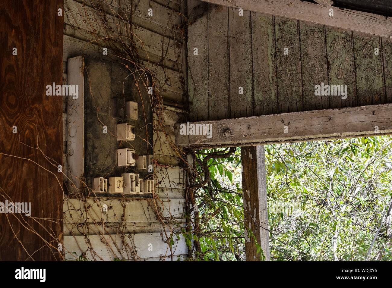 Wood fuse box hi-res stock photography and images - Alamy