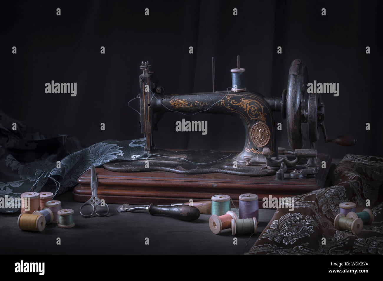 Tailor scissors tape measure suit hi-res stock photography and images ...