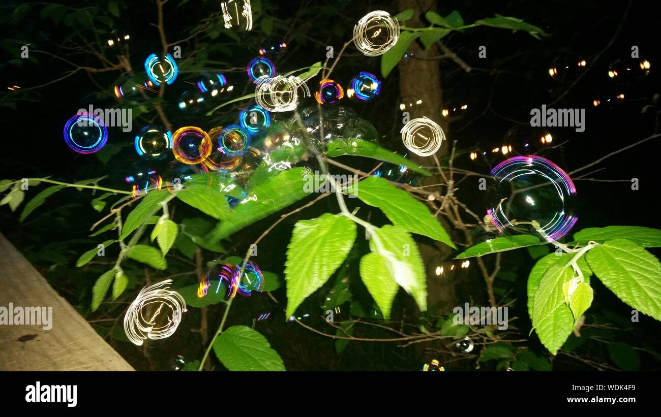 Bubbles at night hi-res stock photography and images - Alamy