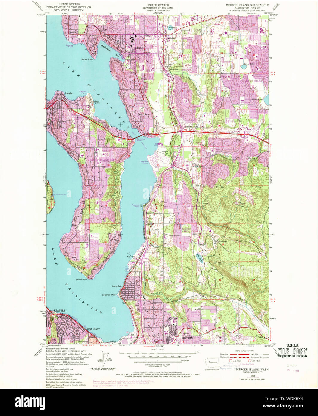 Map of mercer hi-res stock photography and images - Alamy