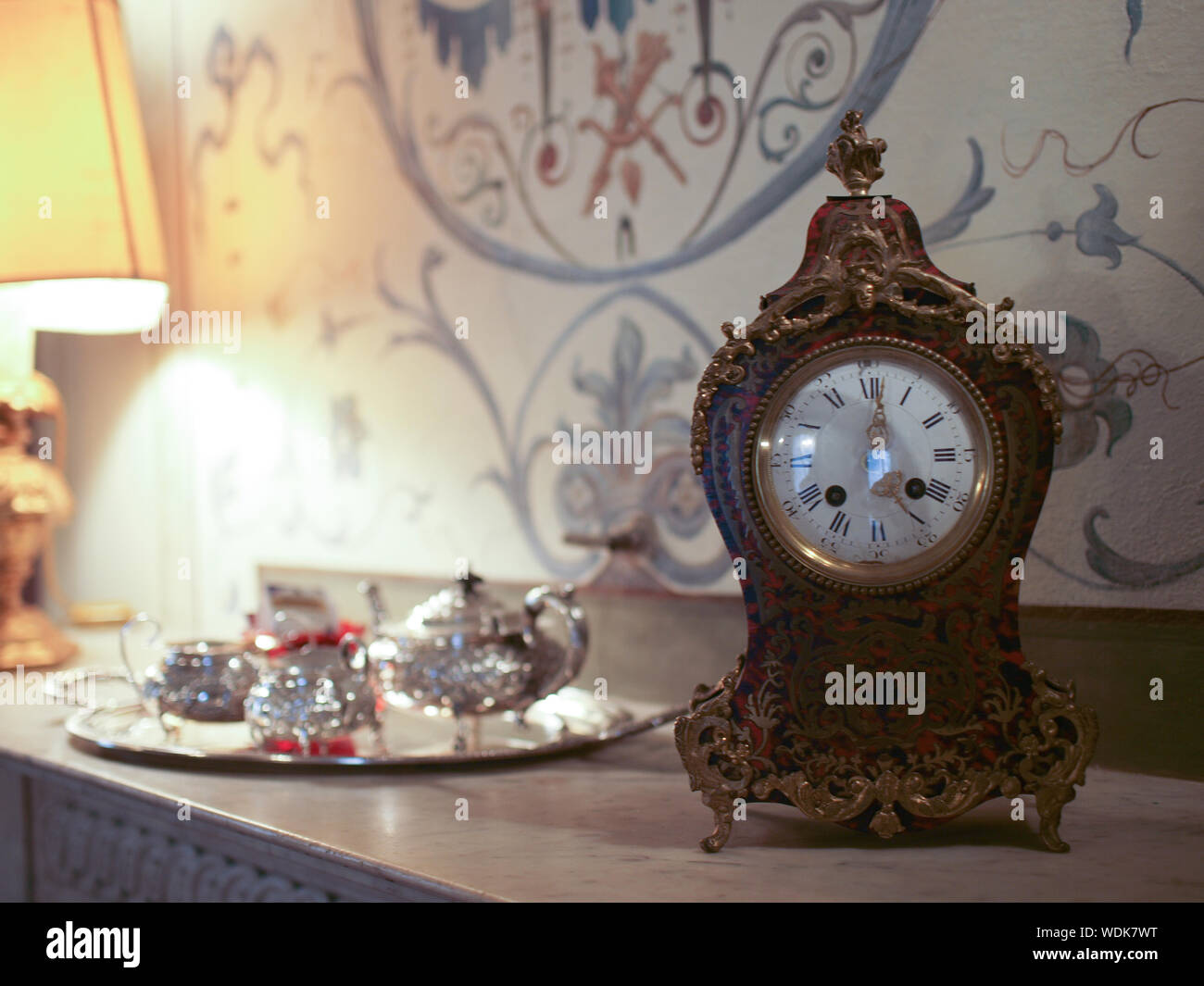 Ornate Antique Clock High Resolution Stock Photography and Images - Alamy