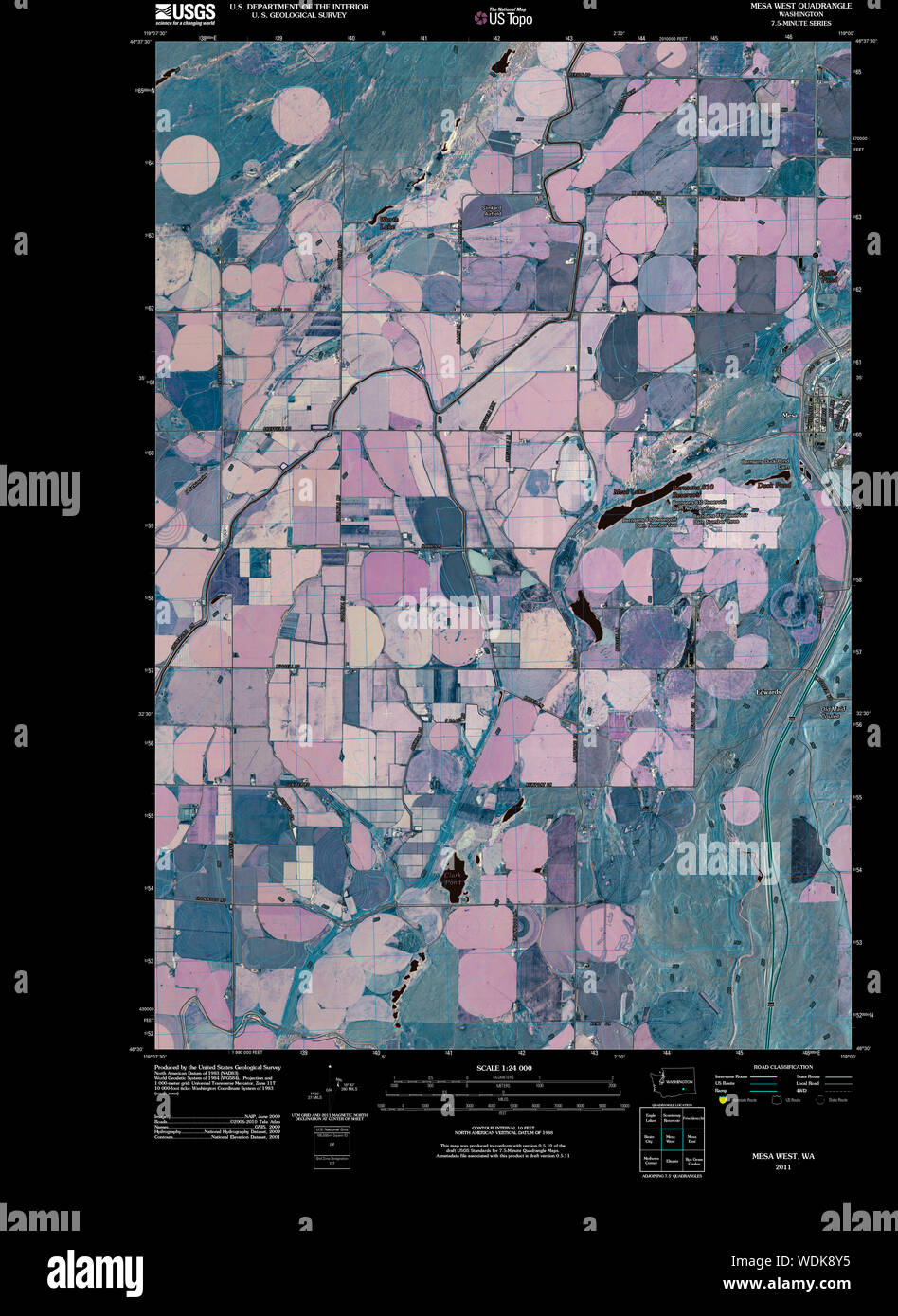 Mesa washington state map hi-res stock photography and images - Alamy