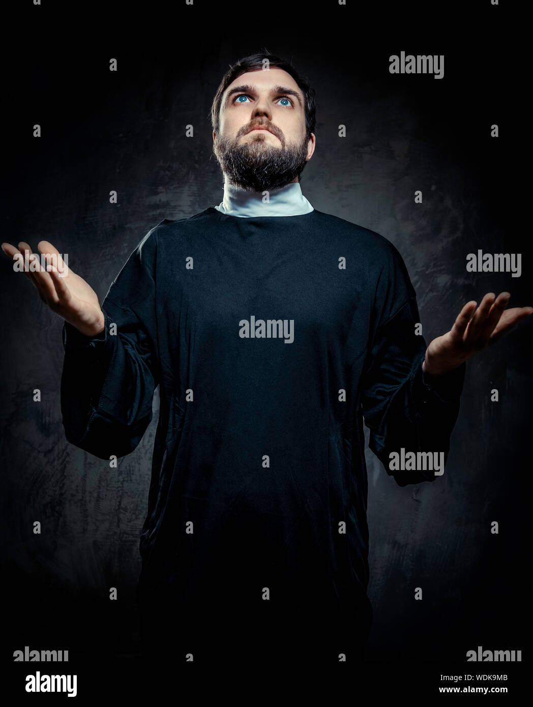 Standing christianity religion priest spirituality hi-res stock ...