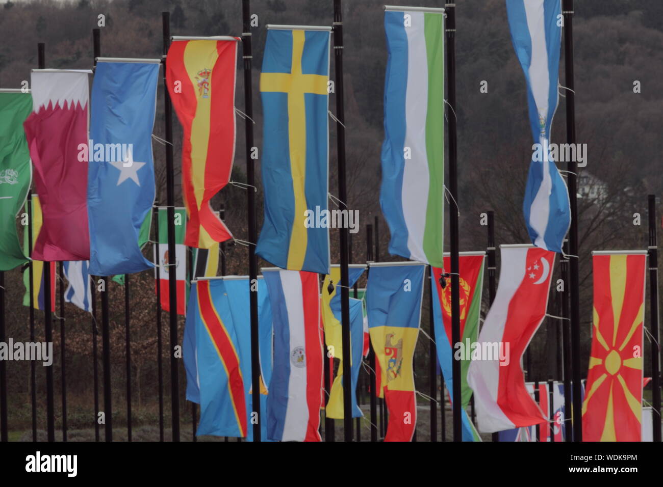 Multi national flags hi-res stock photography and images - Alamy
