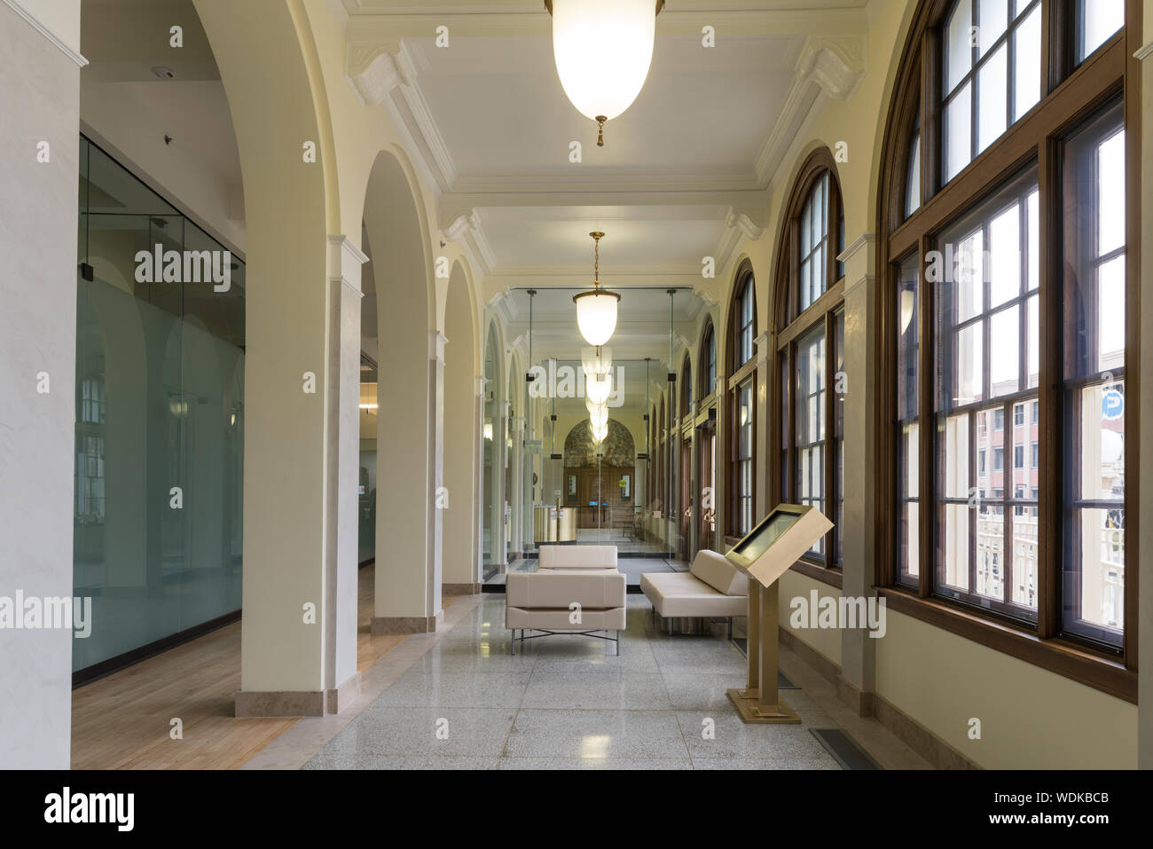 Glass enclosed lobby. Wayne N. Aspinall Federal Building and U.S ...