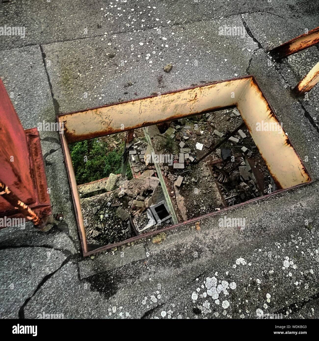 Old and broken down road hi-res stock photography and images - Alamy