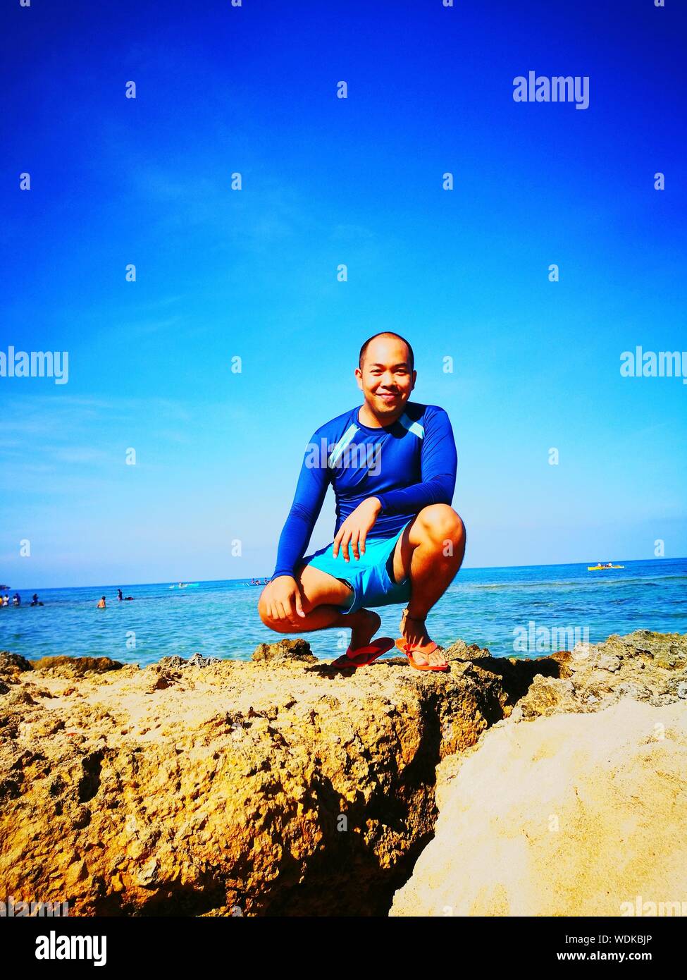 One rock beach summer hi-res stock photography and images - Alamy