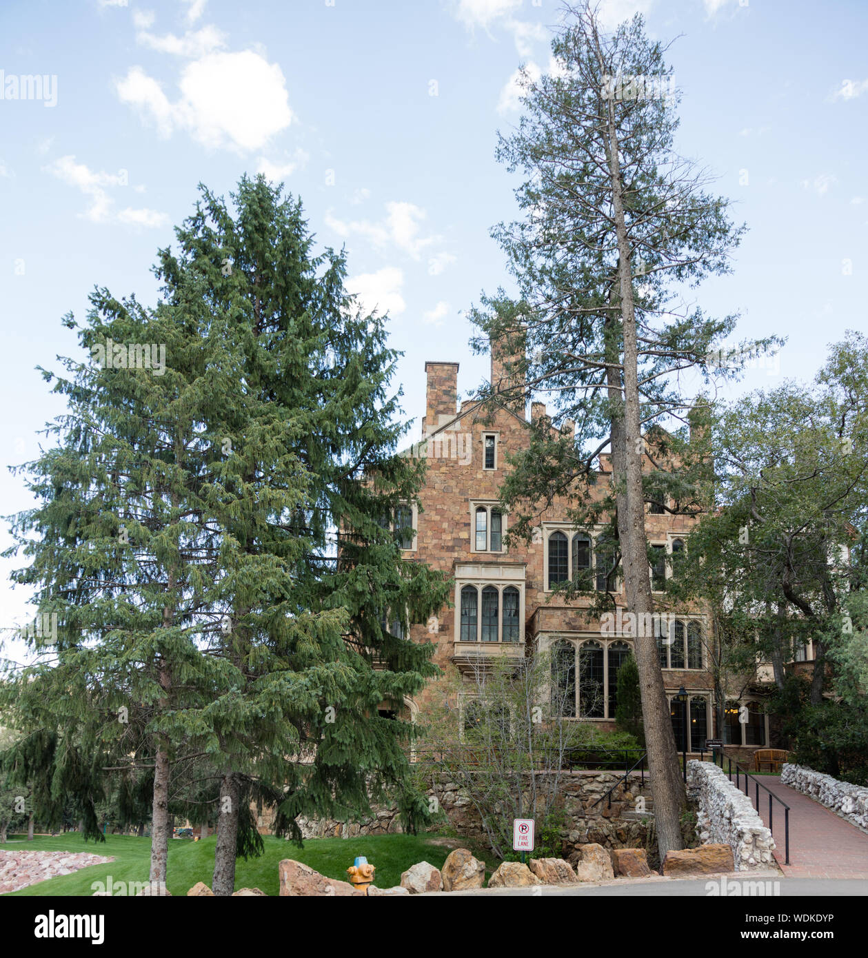 Glen Eyrie castle, an English Tudor-style home built in what is now ...