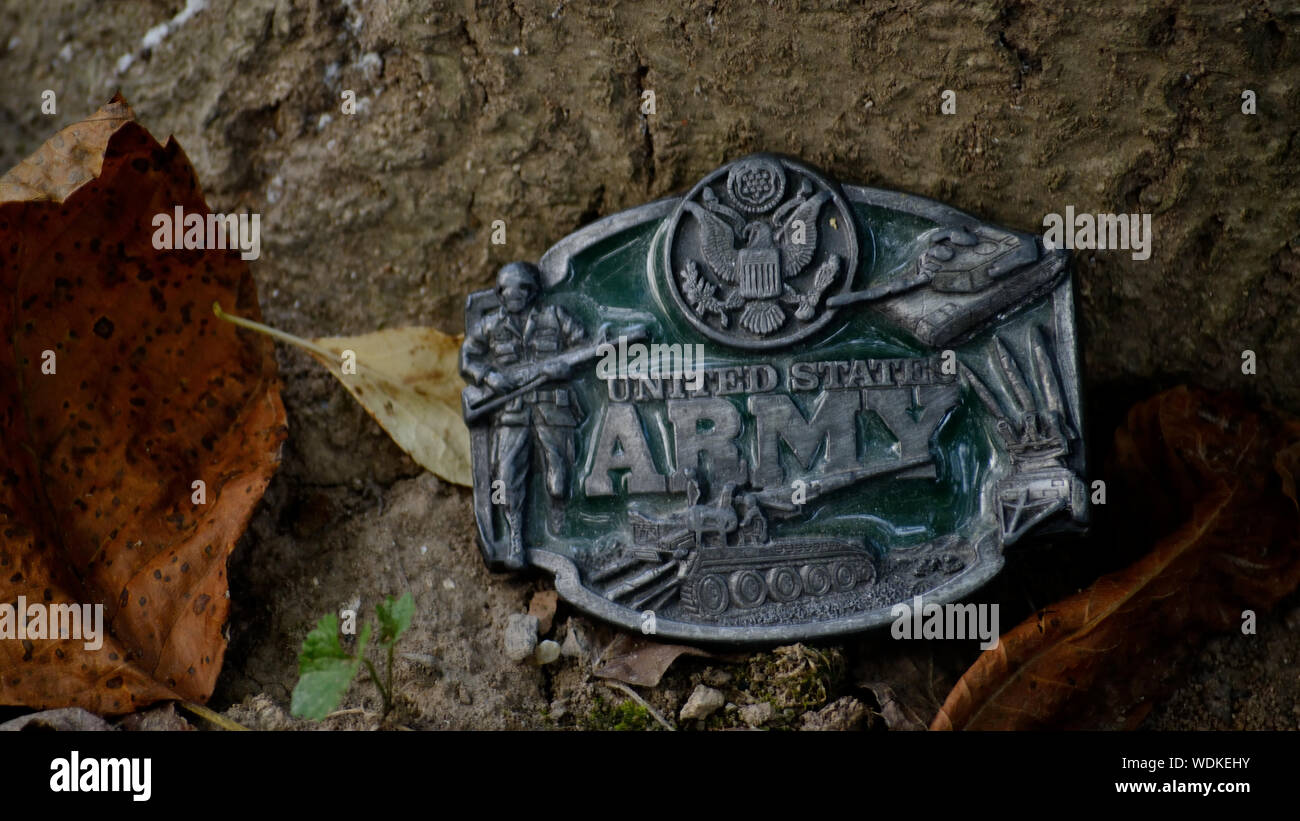 United States army Air Force belt buckle Stock Photo - Alamy