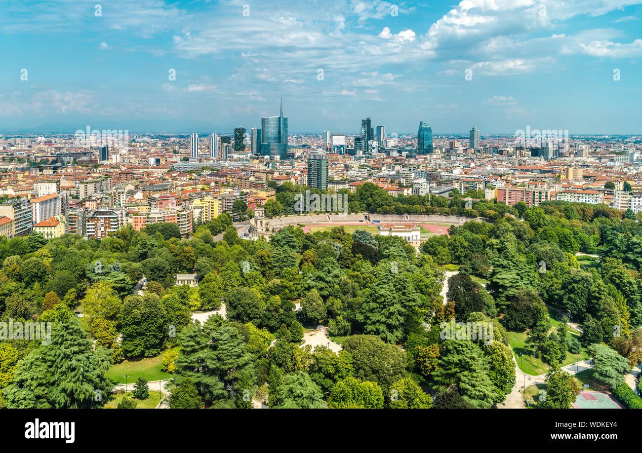 City of Milan Panorama. Milan, a Metropolis in Italy's Northern ...