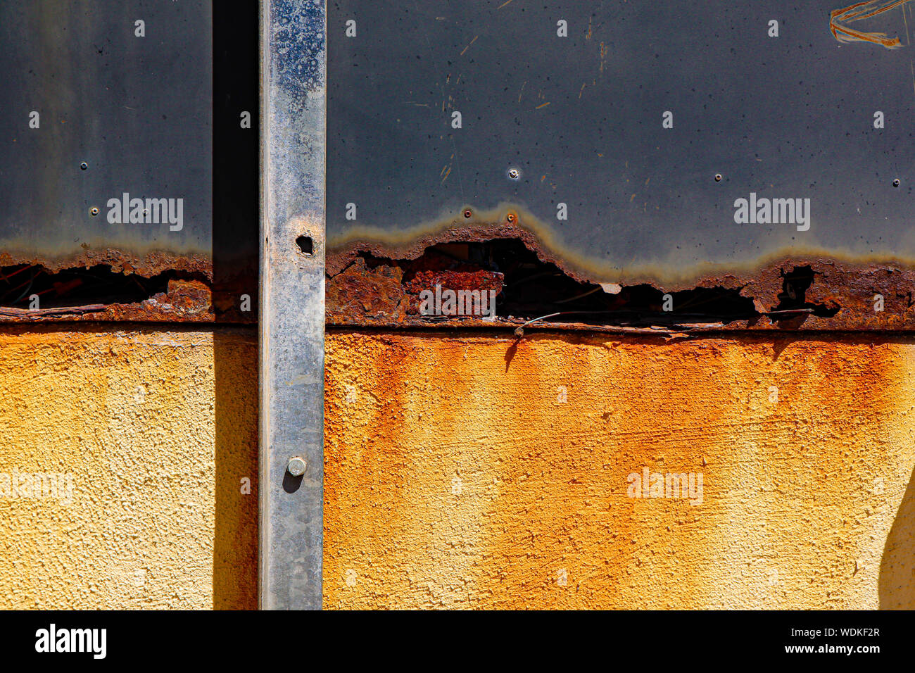 Urban Rusty Texture and Black Metal Stock Photo - Alamy