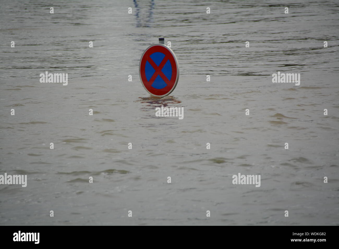 Warning Sign At River High Resolution Stock Photography and Images - Alamy