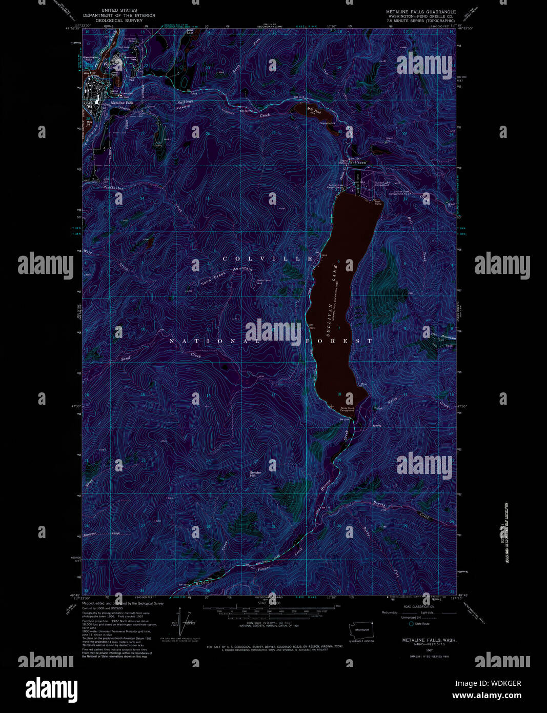 Metaline falls hi-res stock photography and images - Alamy