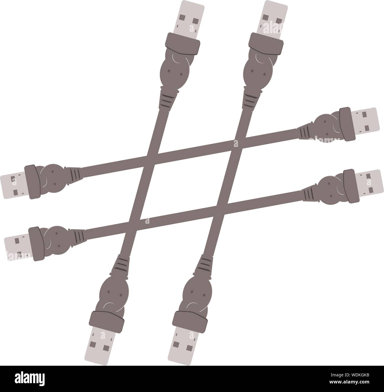 Gray cables Stock Vector Images - Alamy
