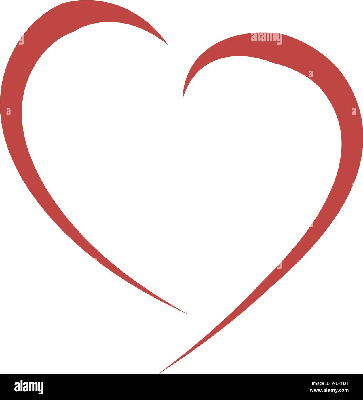 Abstract red heart Stock Vector Image & Art - Alamy