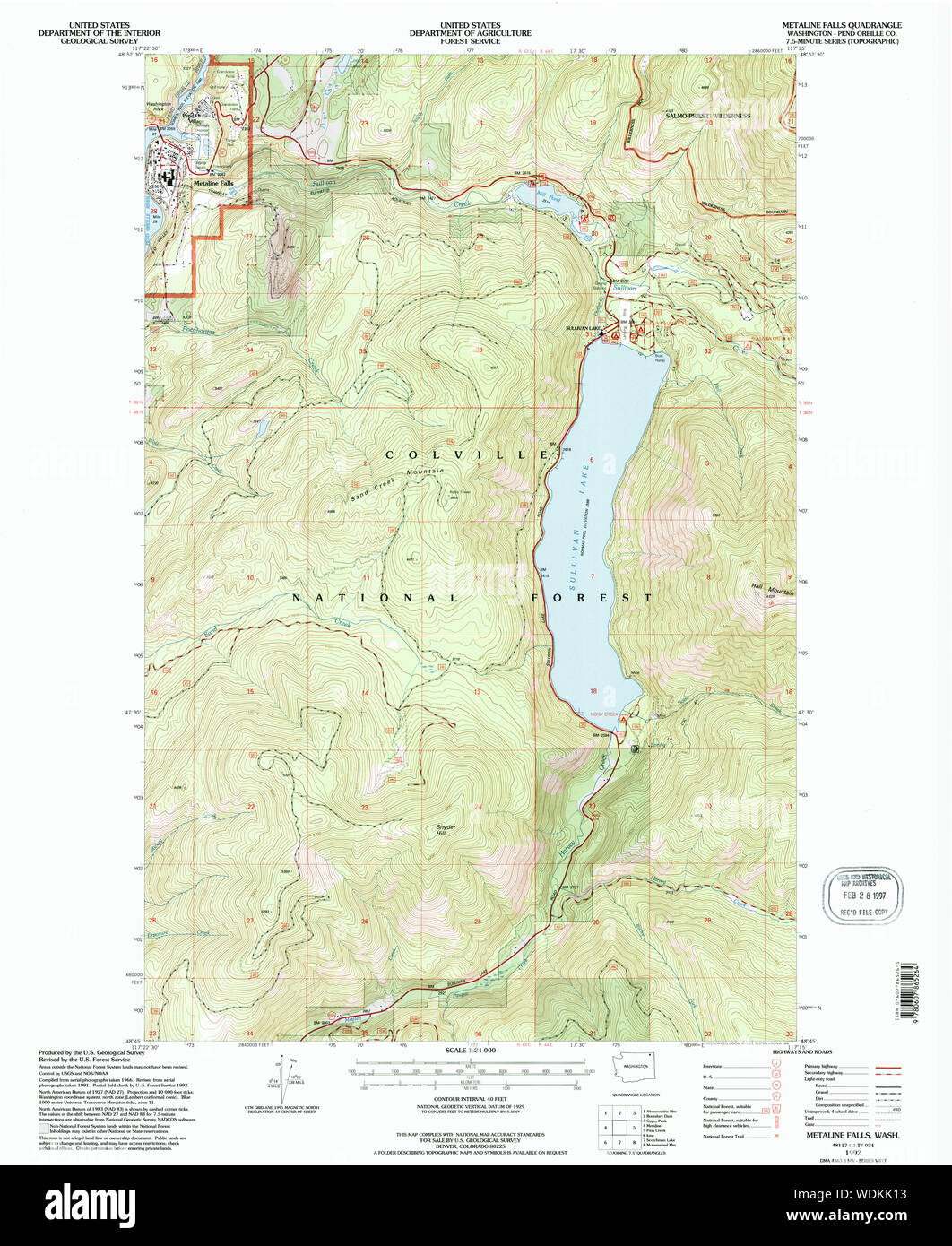 Metaline falls hi-res stock photography and images - Alamy