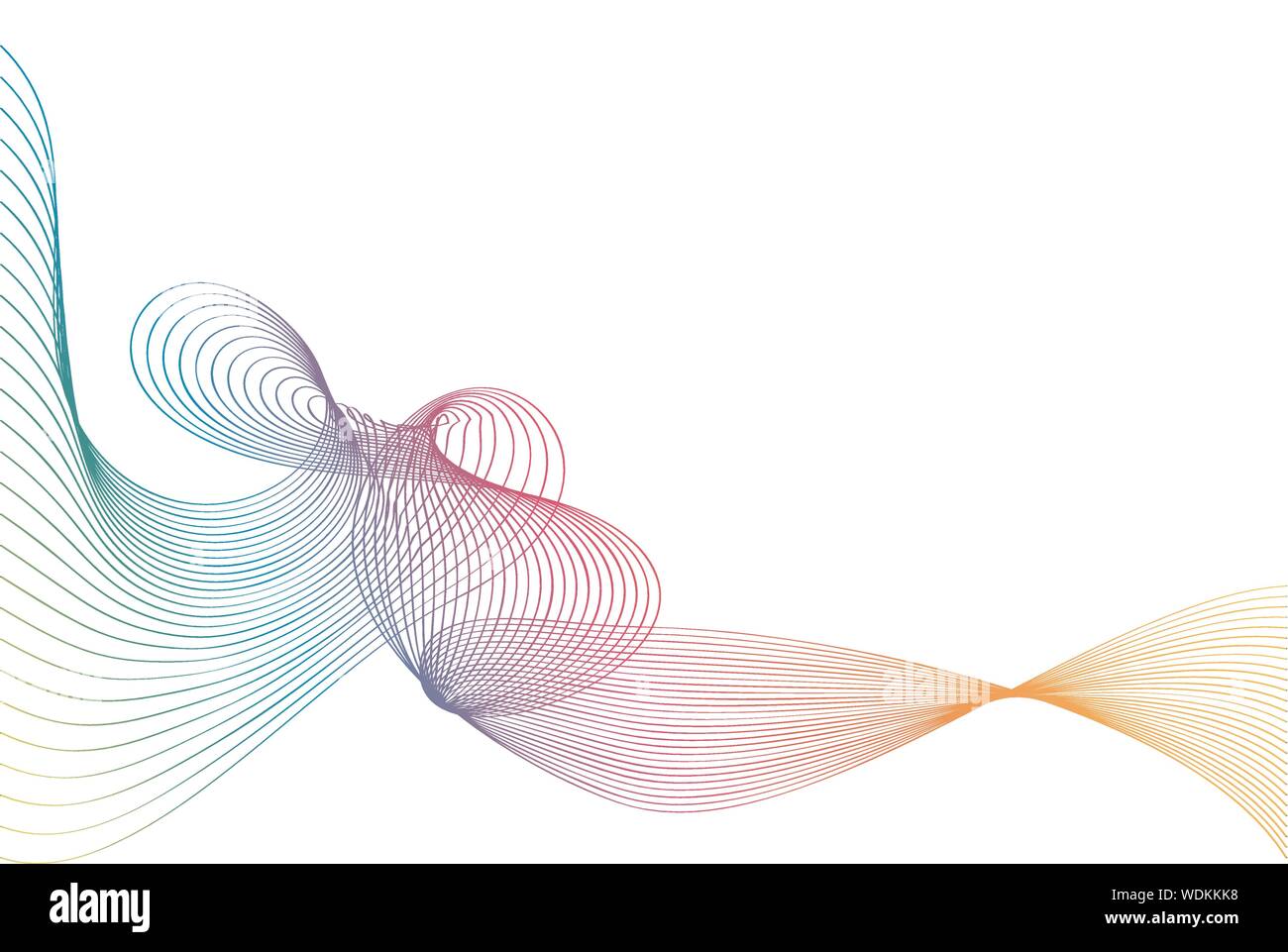 Rainbow line art abstract background Stock Vector Image & Art - Alamy