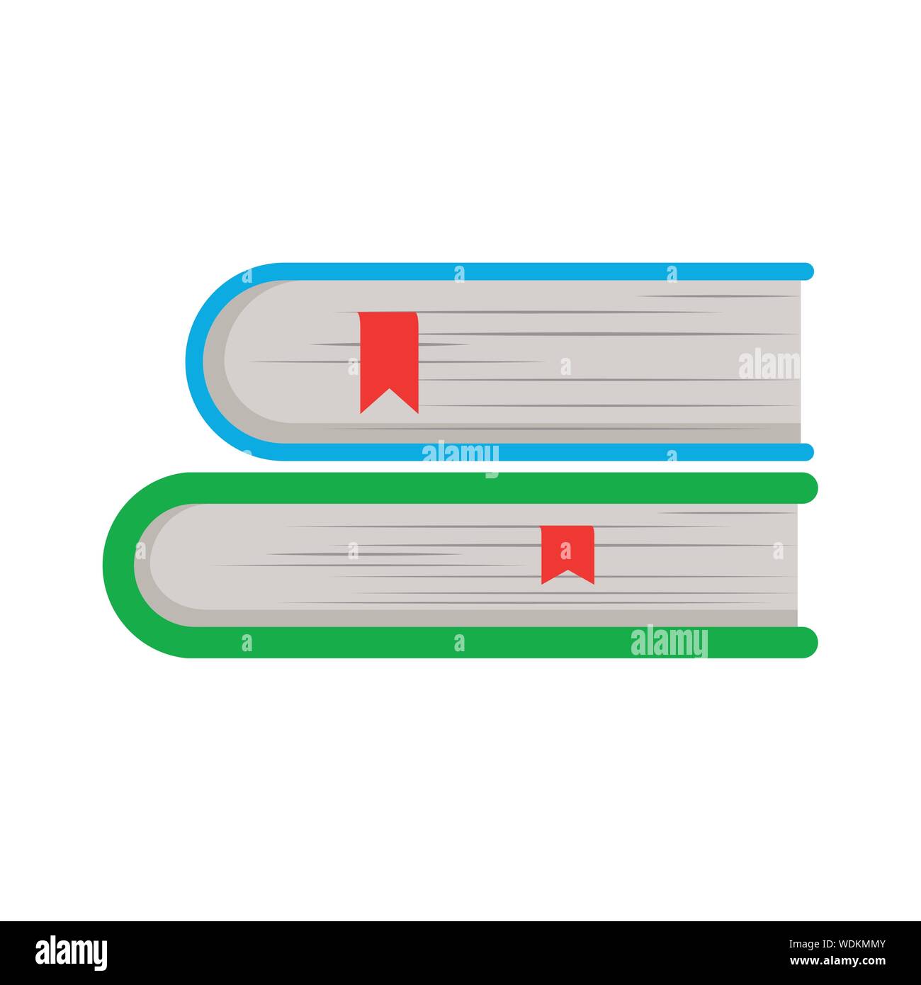Isolated two books design vector illustration Stock Vector Image & Art ...