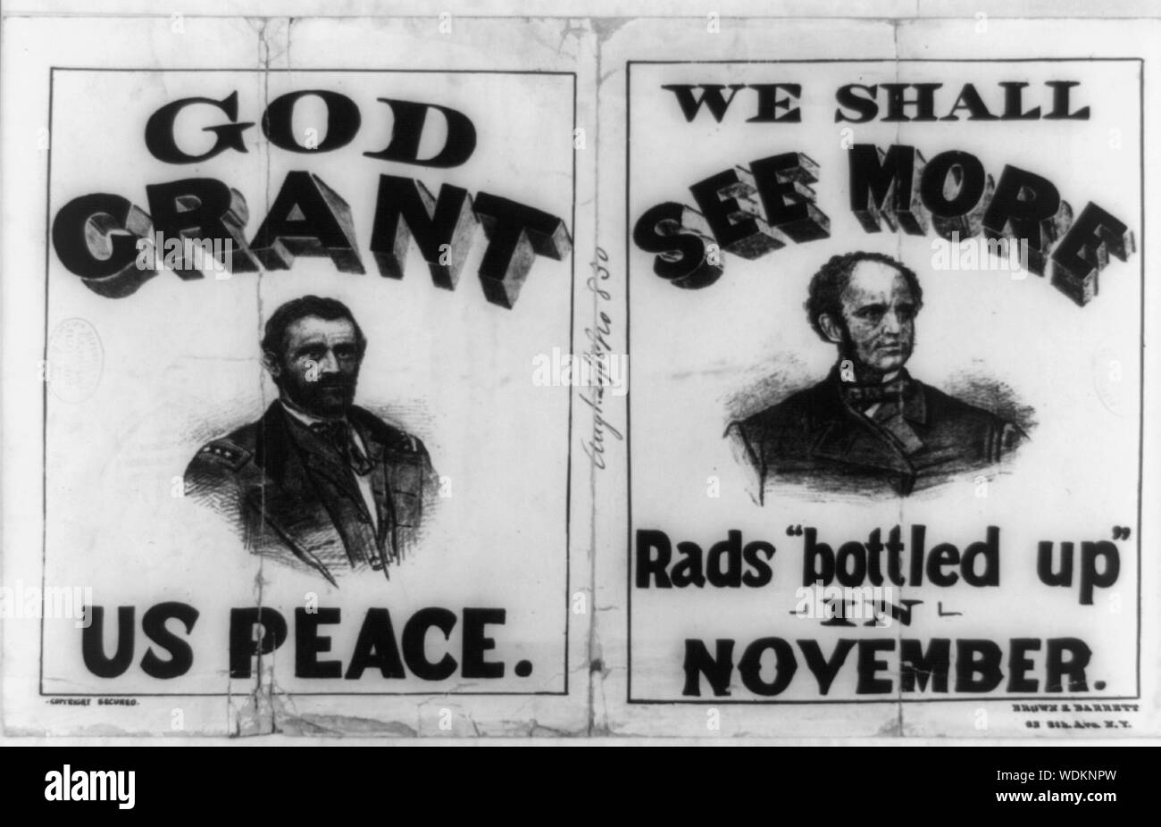 Two placards Black and White Stock Photos & Images - Alamy