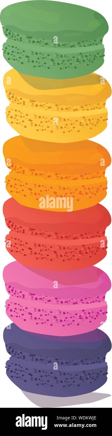 Macaron column Stock Vector Images - Alamy