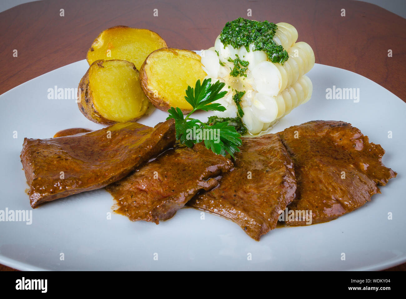 Caribbean food plate hi-res stock photography and images - Alamy