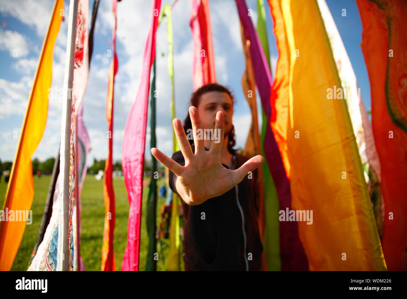 Holding aloft hi-res stock photography and images - Alamy