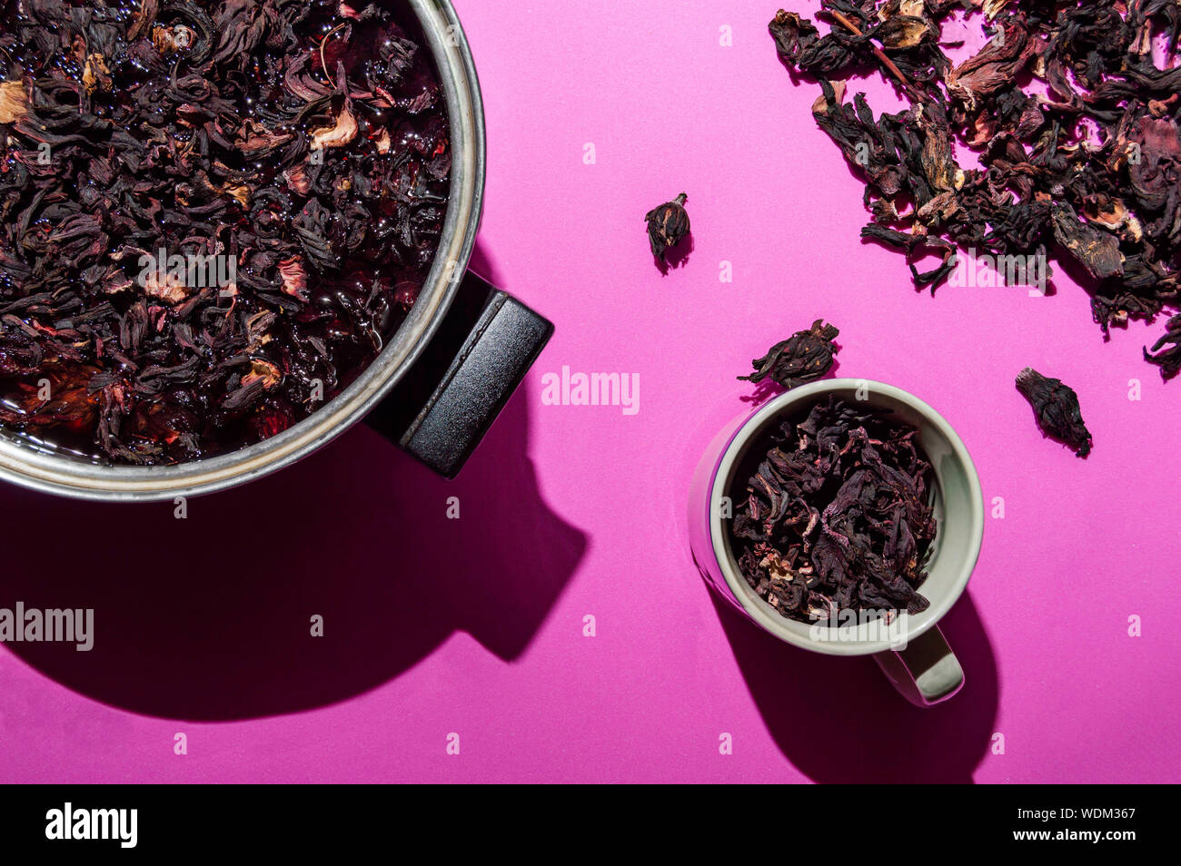 Hibiscus flower tea, also known as Agua de Jamaica, Roselle, sorrel and ...