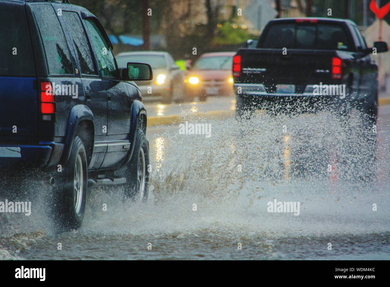 Water on road hi-res stock photography and images - Alamy