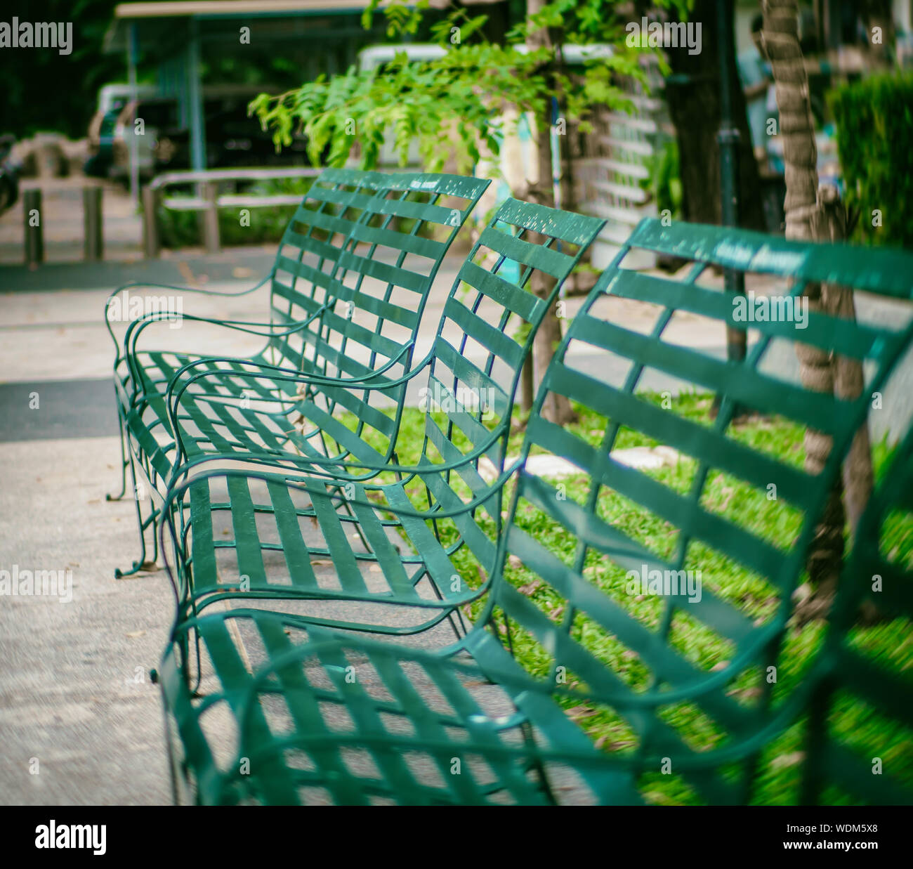 Green Benches High Resolution Stock Photography and Images - Alamy