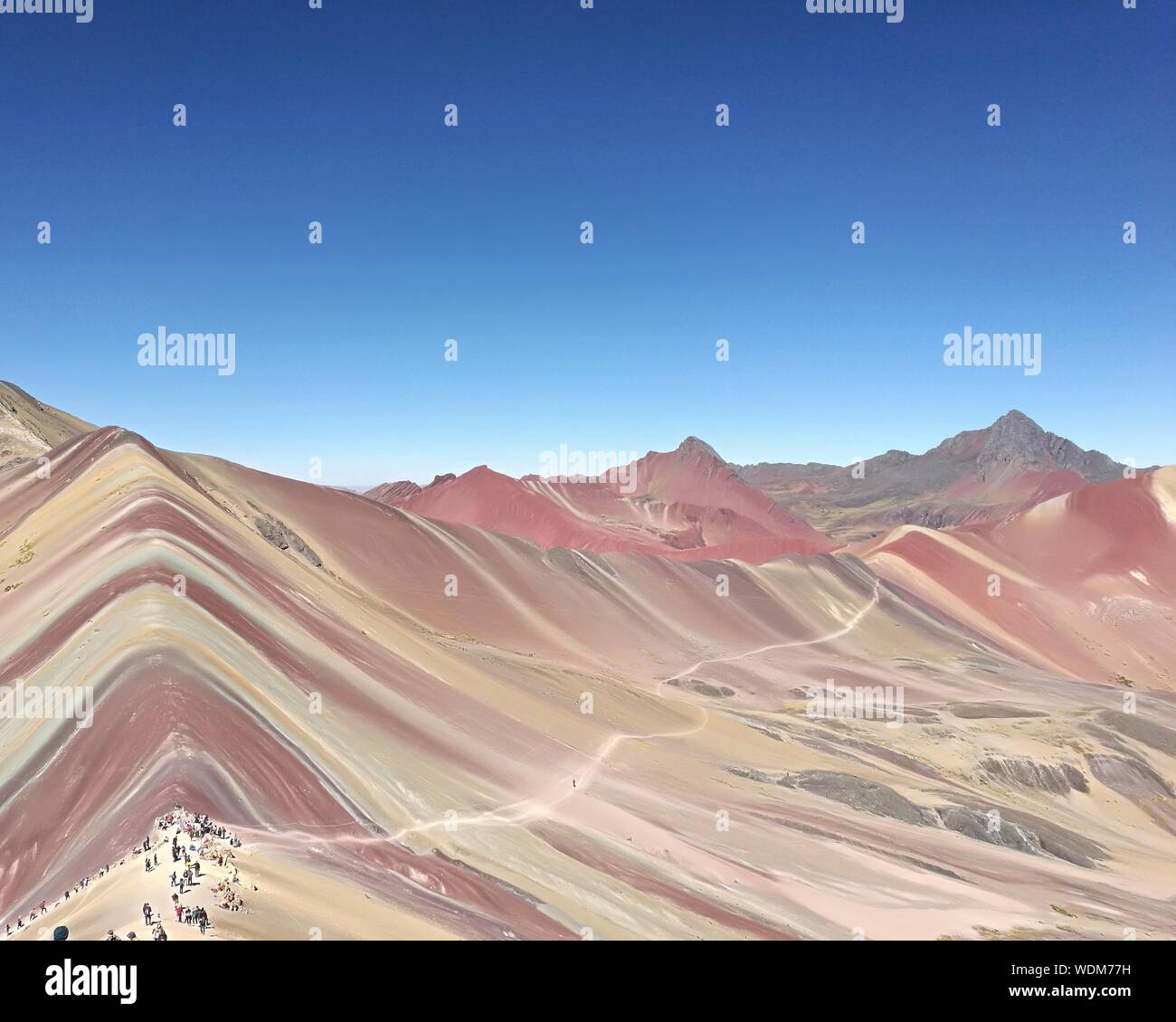 Aerial View Of A Desert Stock Photo - Alamy