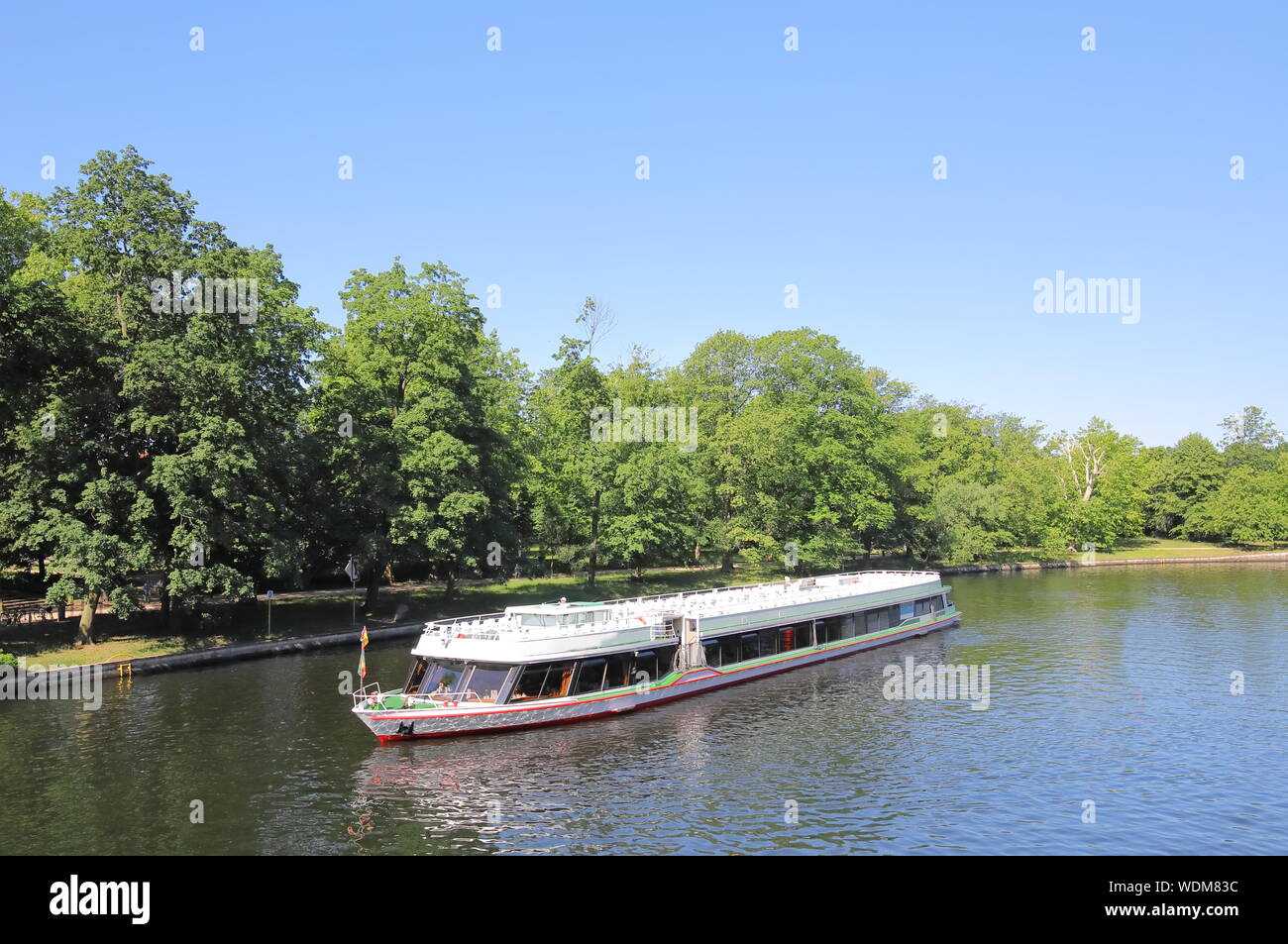 Spree river cruise boat Berlin Germany Stock Photo - Alamy