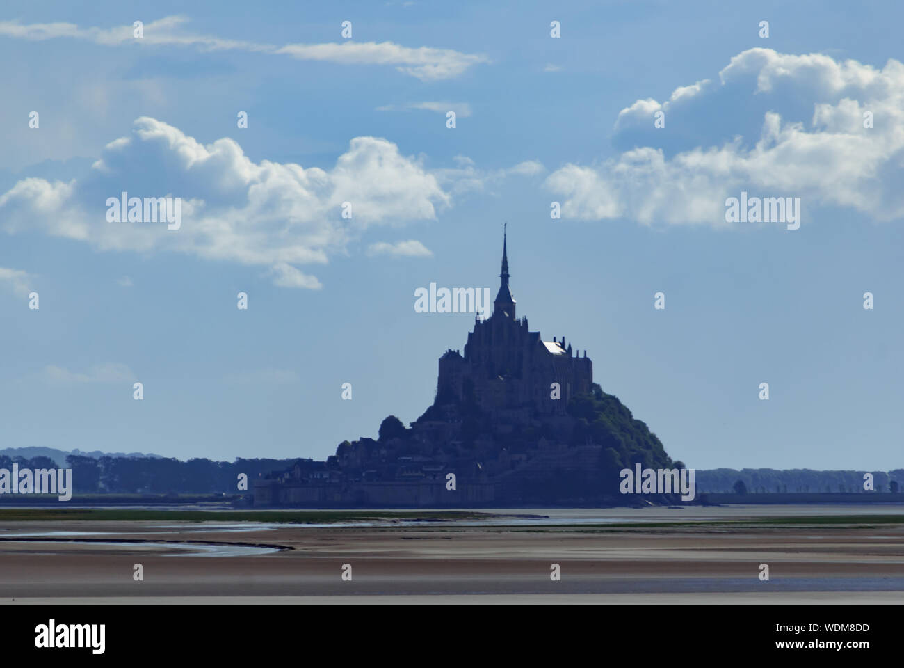 The Mont Saint Michel from the water Stock Photo - Alamy