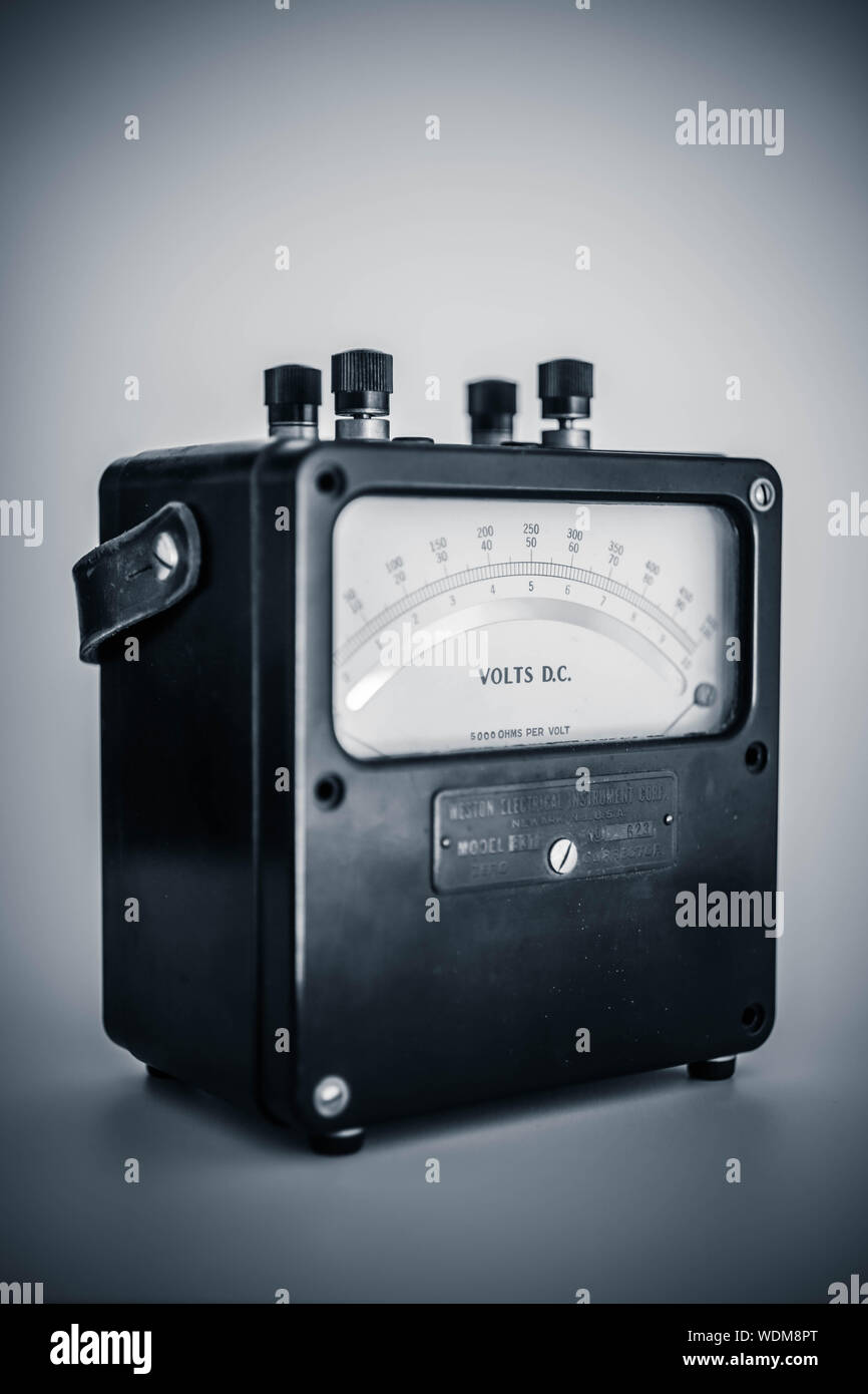An old electric meter Stock Photo - Alamy