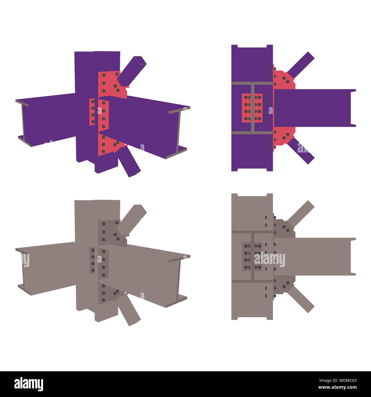 Tubular steel structure Stock Vector Images - Alamy
