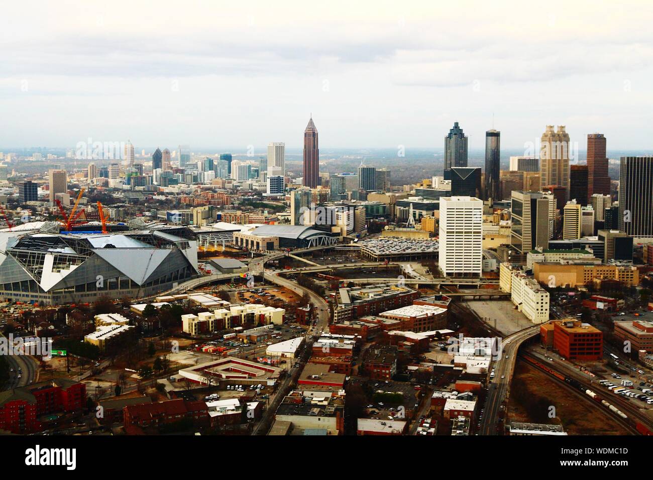 Aerial view atlanta city hi-res stock photography and images - Alamy