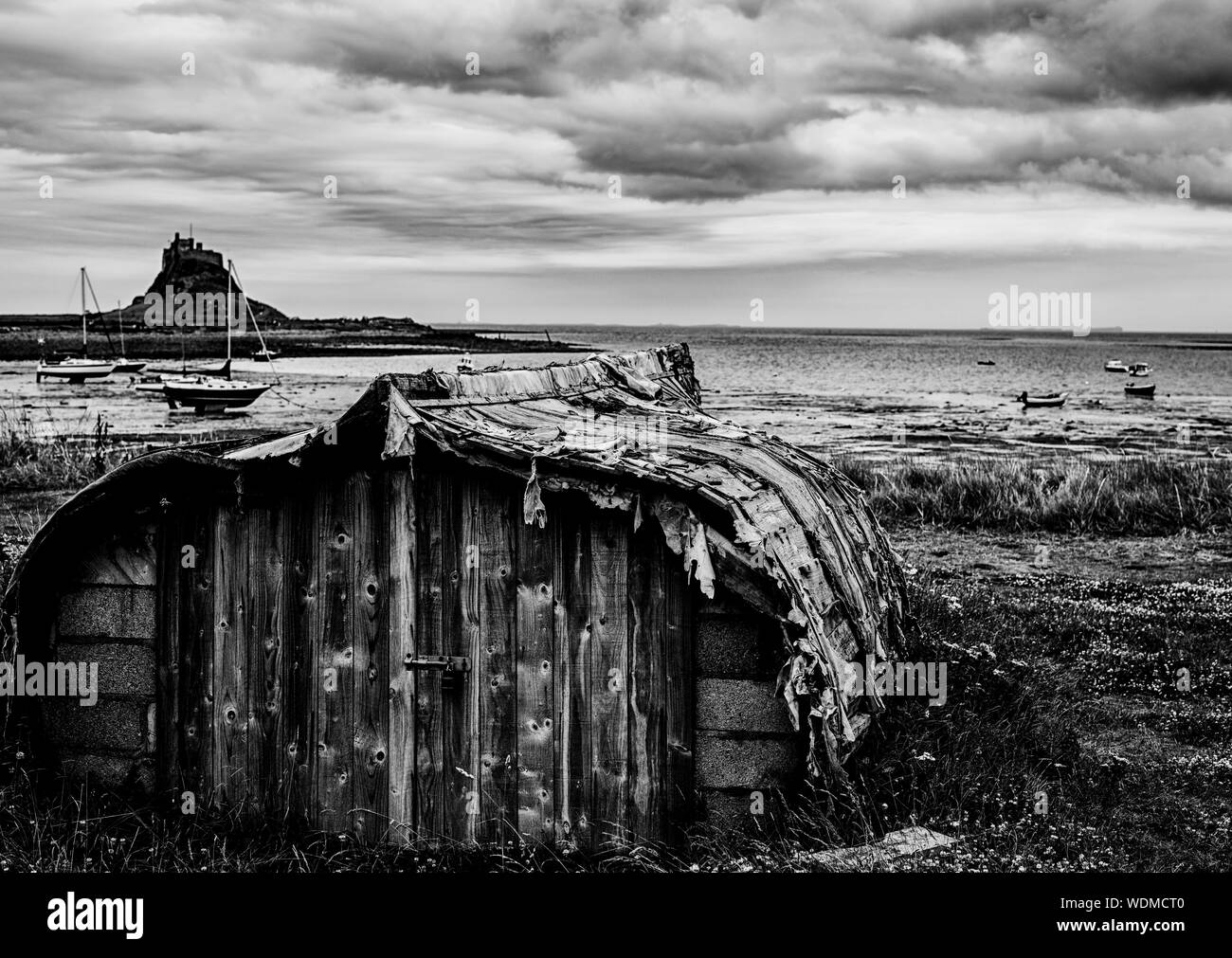 Abandoned Hut At Beach Stock Photo - Alamy