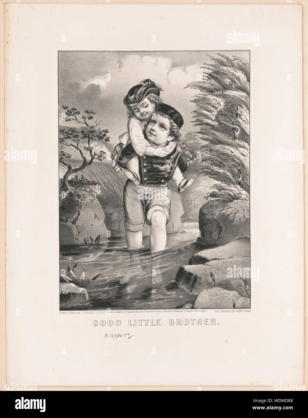 Good little brother Stock Photo - Alamy