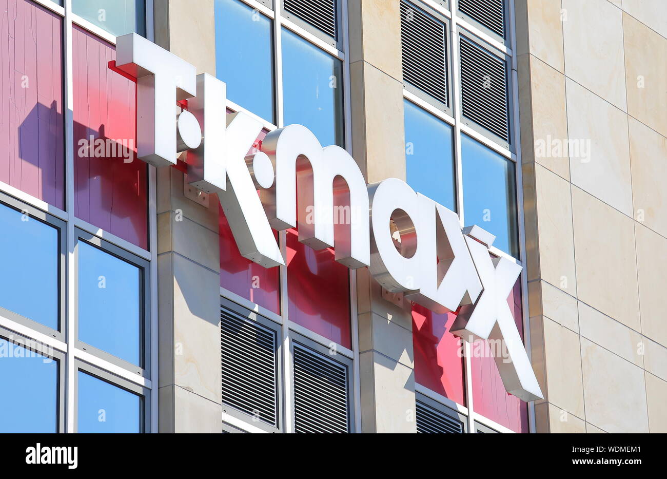 TK Maxx clothes shop sign Stock Photo - Alamy