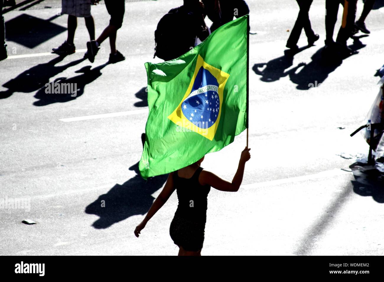 Holding brazilian flag hi-res stock photography and images - Alamy