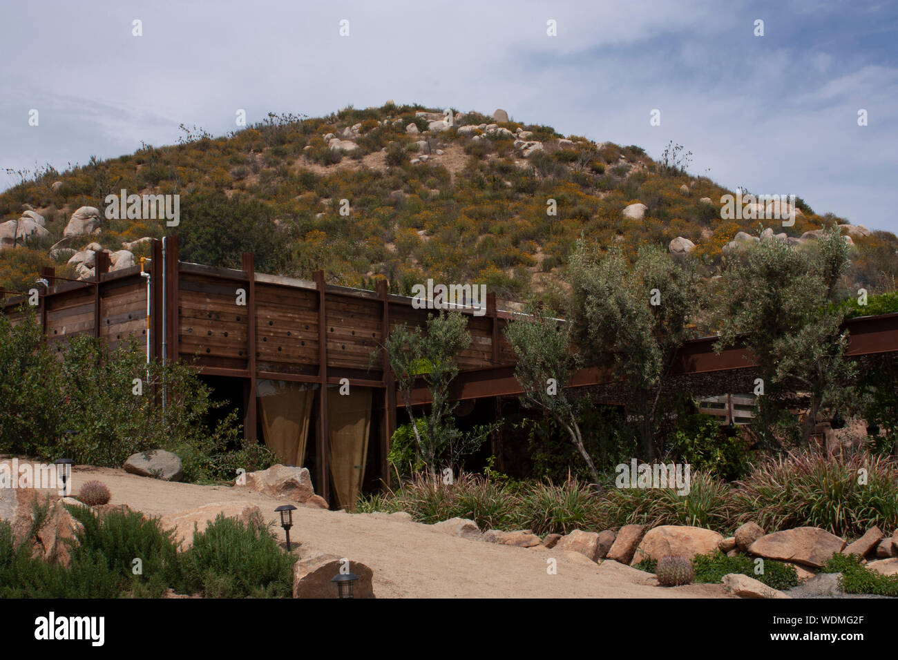 Huge rocks that make up the mountains of Baja California Mexico in ...