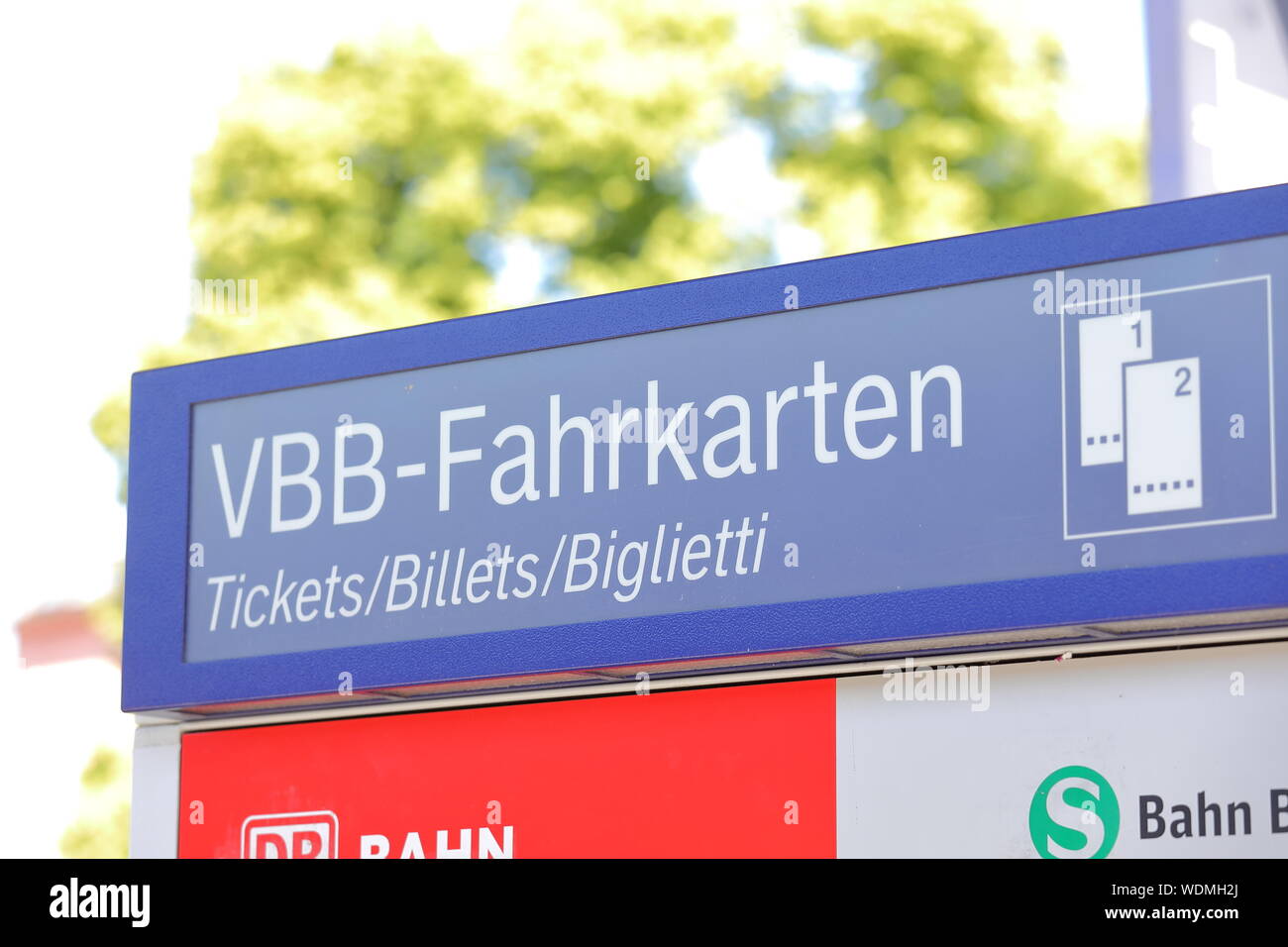 DB train ticket vending machine Berlin Germany Stock Photo - Alamy