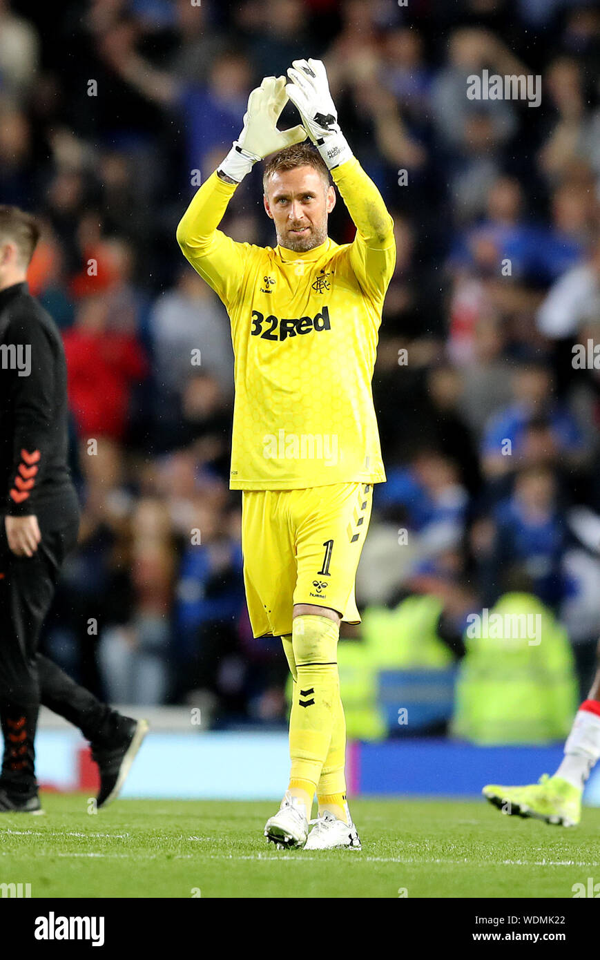 Rangers' goalkeeper Allan McGregor celebrates victory after the final ...