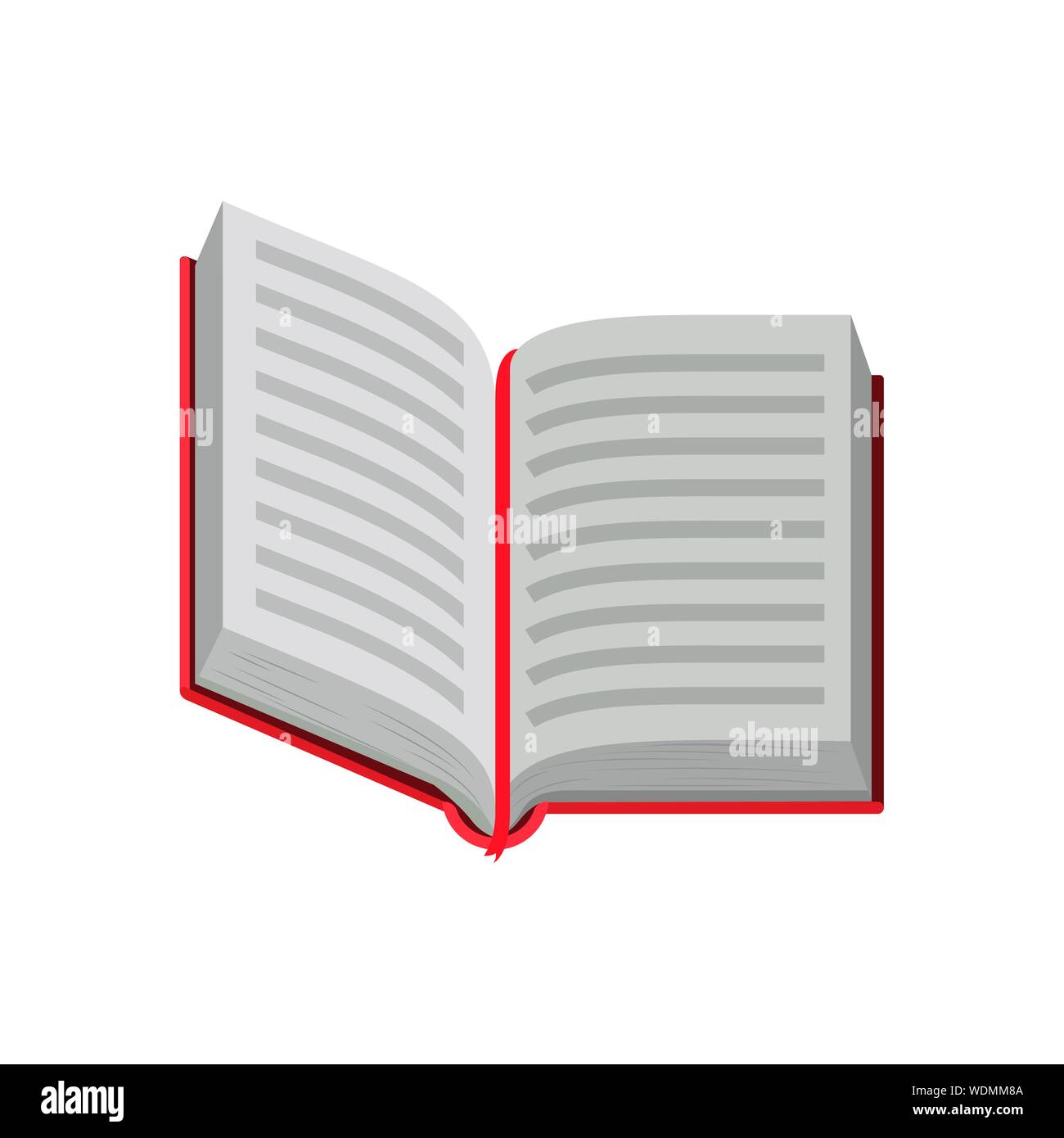 Isolated open book design vector illustration Stock Vector Image & Art ...