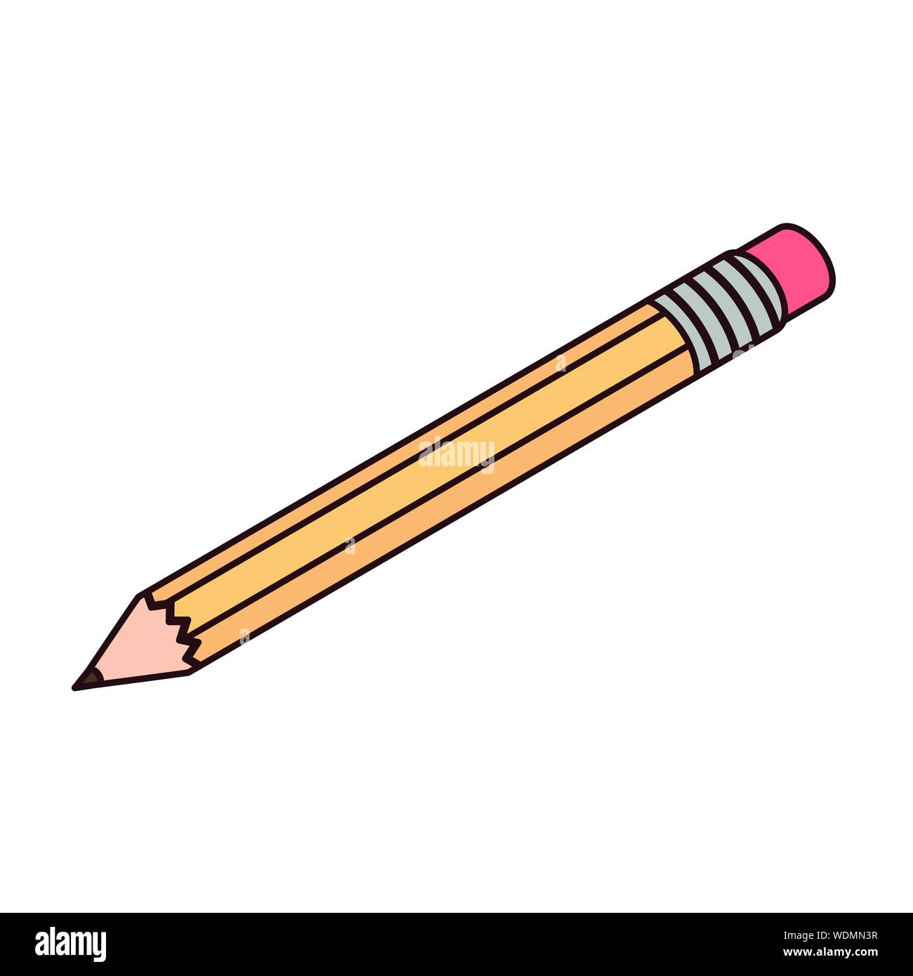 pencil to write on white background Stock Vector Image & Art - Alamy