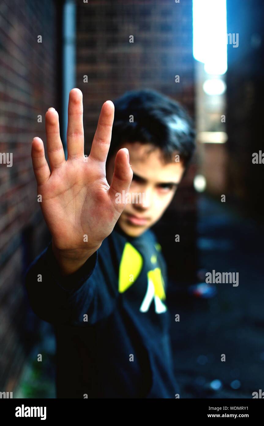 Side stop sign hi-res stock photography and images - Alamy